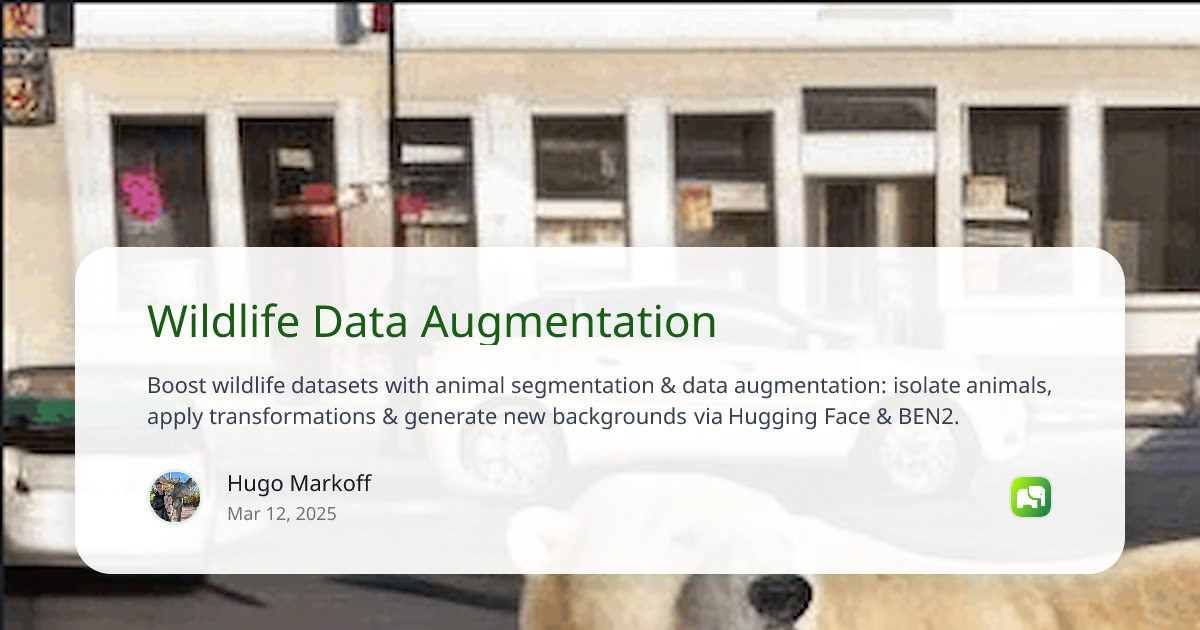 Wildlife Data Augmentation